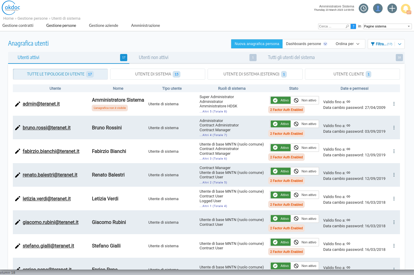 Ok-Doc Contract Management Software | Applicazione di archiviazione contratti fornitori e ...